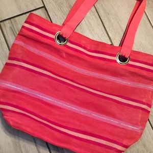 Sand N Sun | Bags | Sand Sun Mesh Pink Beach Bag | Poshmark